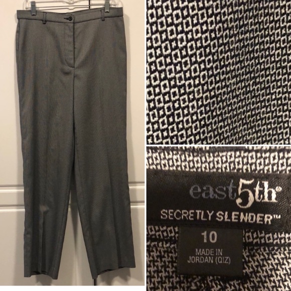 East 5th | Pants & Jumpsuits | East 5th Gray Pants Womens Houndstooth ...